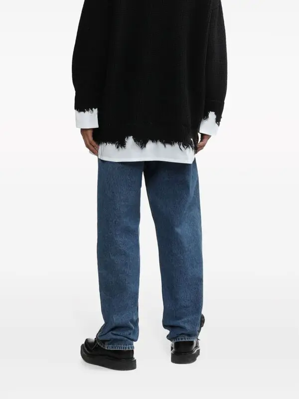 MAISON MARGIELA Panelled Straight-leg Jeans - Grey