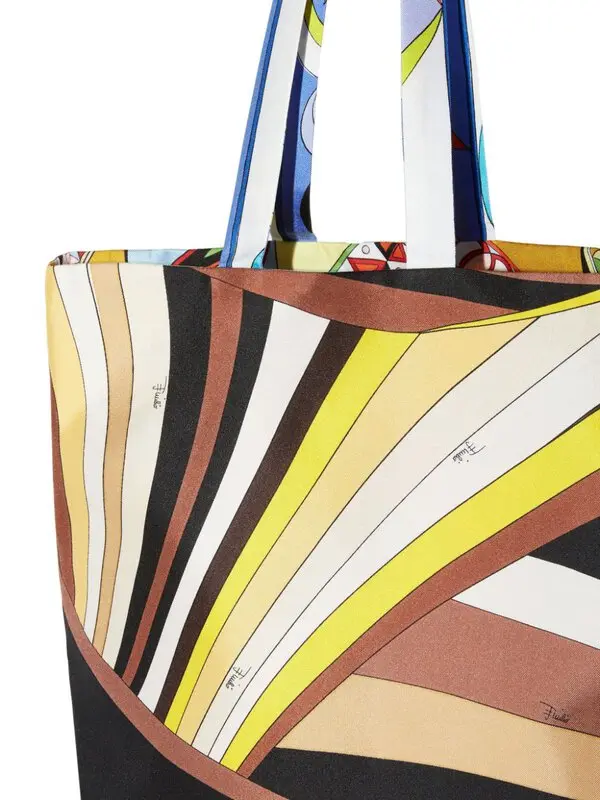 Emilio Pucci Gallery Silk-satin Tote Bag