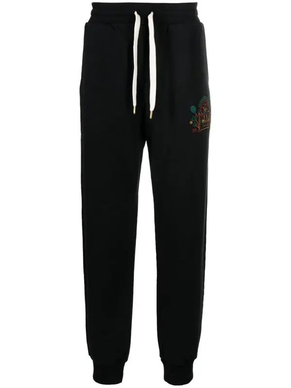 Casablanca Rainbow Crayon Temple-embroidery Track Pants