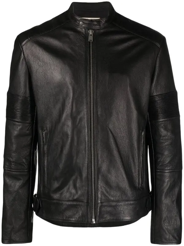 Zadig&Voltaire Lean Zip-up Leather Biker Jacket