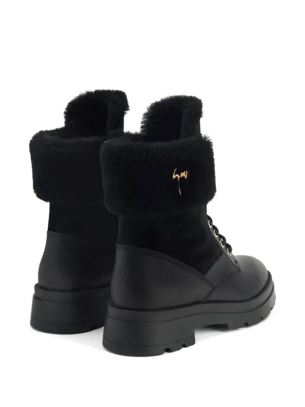 GIUSEPPE ZANOTTI Jaure Combat Boots - Black