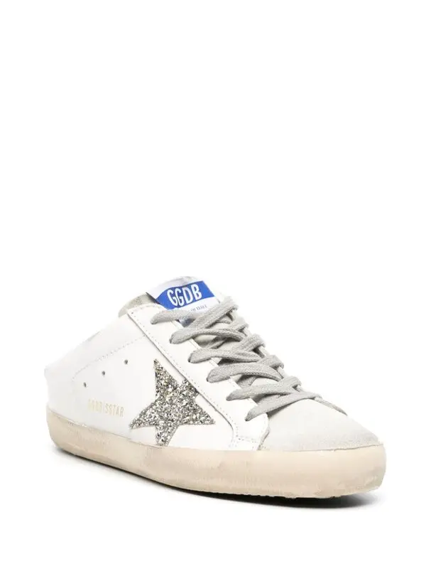 GOLDEN GOOSE Super-star Leather Mules - White