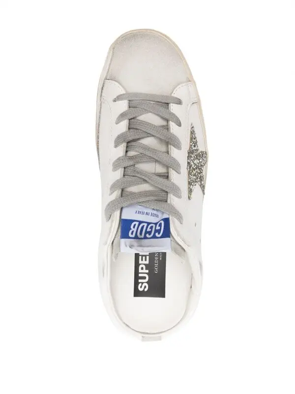 GOLDEN GOOSE Super-star Leather Mules - White