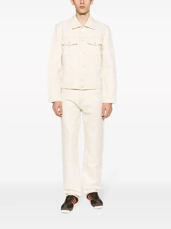 Casablanca Monogram-jacquard Straight-leg Jeans