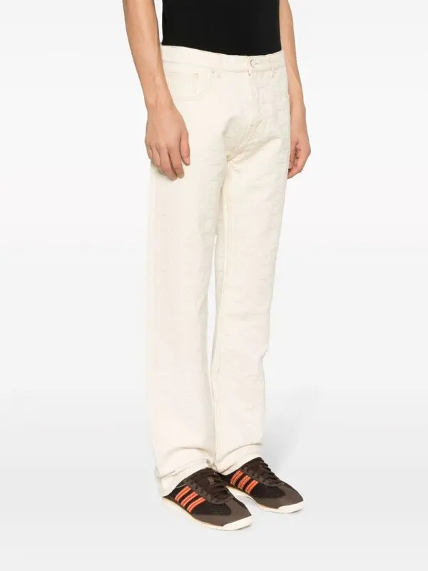 Casablanca Monogram-jacquard Straight-leg Jeans