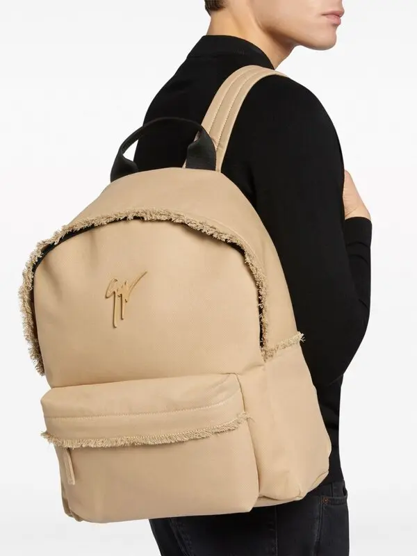 GIUSEPPE ZANOTTI Logo-plaque Backpack