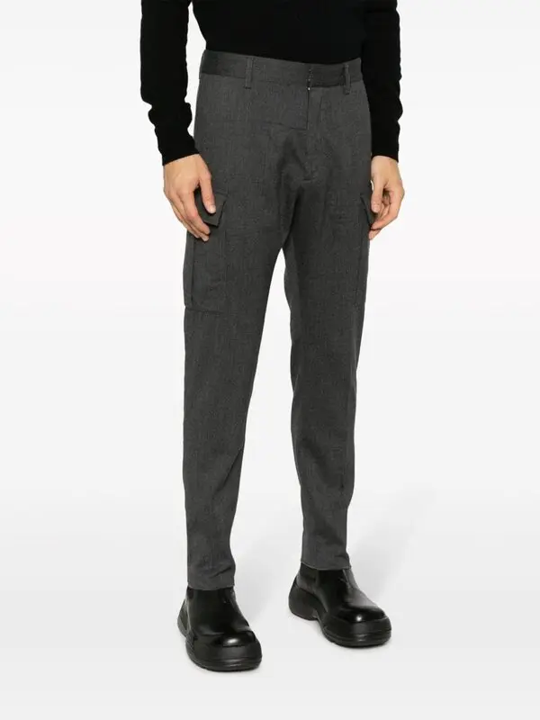 Dsquared2 Mid-rise Tapered-leg Trousers - Grey