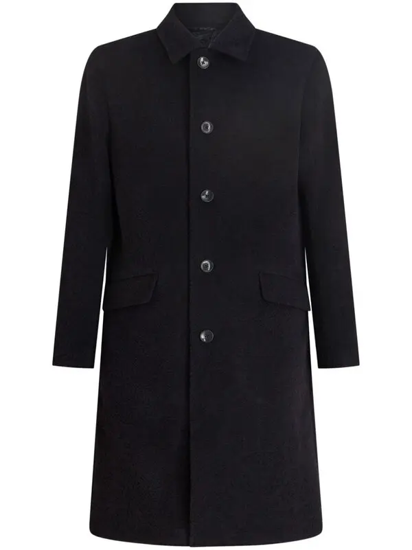 Etro Textured-finish Button-down Coat