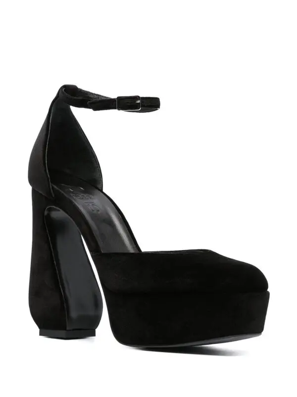 SERGIO ROSSI 85mm Velvet-finish Sculpted-heel Pumps