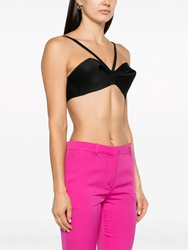 Versace Gathered Bustier Crop Top