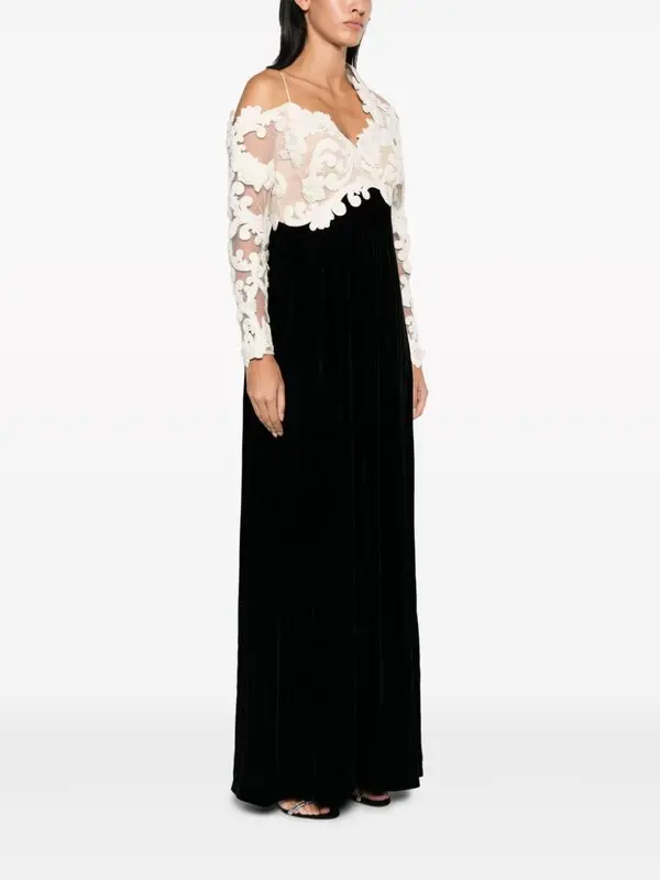 Zimmermann Embroidered Velvet Gown