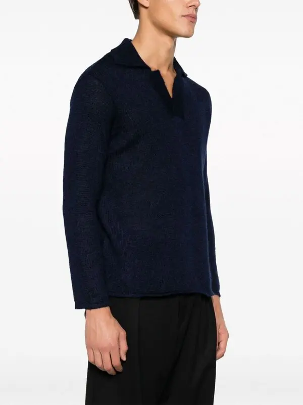 Sunnei Textured Mohair-blend Polo Shirt