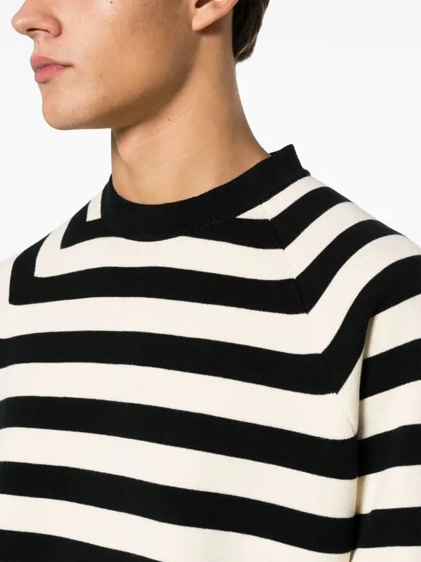 Sunnei Striped Cotton Sweatshirt