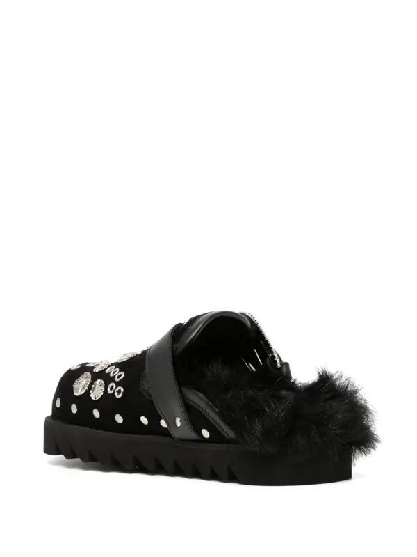 Toga Studded Faux-fur Mules