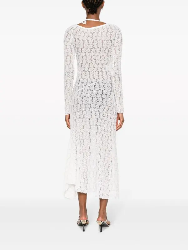 Gimaguas Aggie Floral-Lace Idi Dress In White - 33% Off | Editorialist