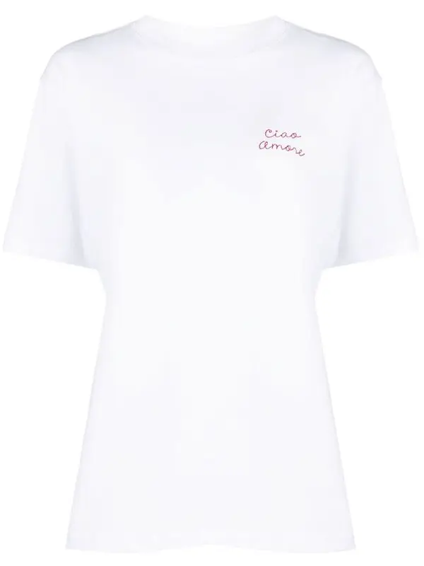 Giada Benincasa Embroidered Cotton T-shirt