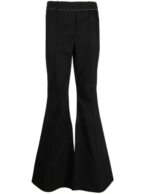 NACKIYE Mick Flared Trousers - Black