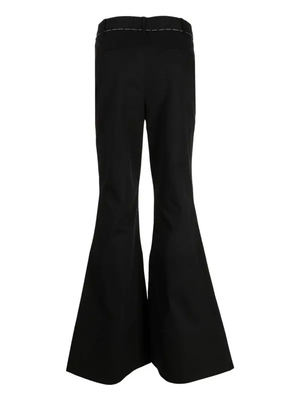 NACKIYE Mick Flared Trousers - Black