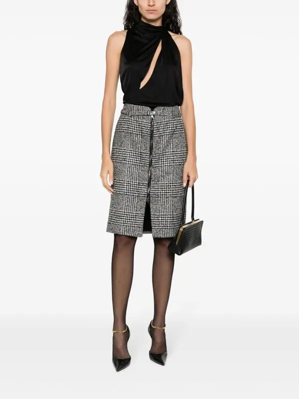 TOM FORD Check-print Pencil Skirt