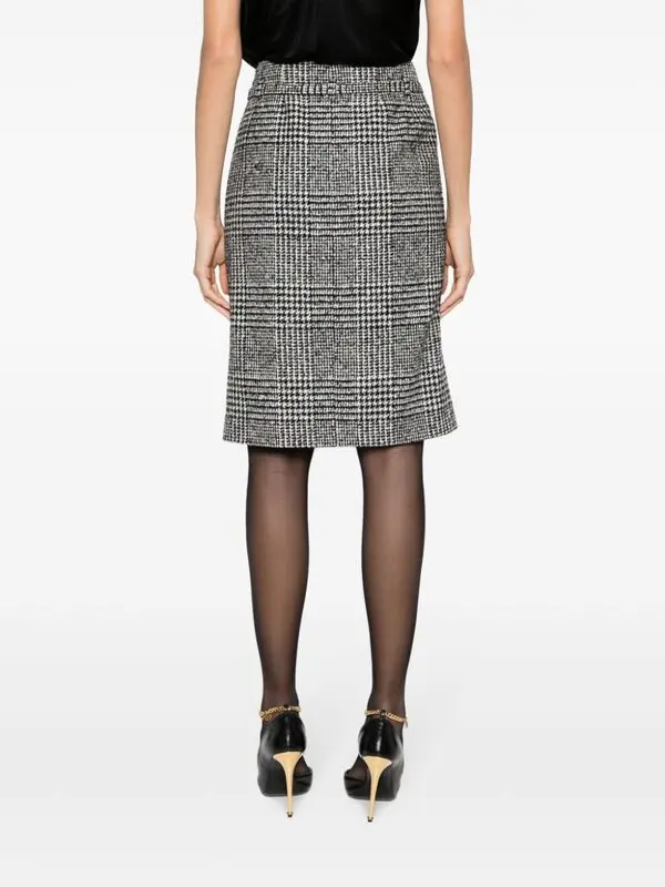 TOM FORD Check-print Pencil Skirt