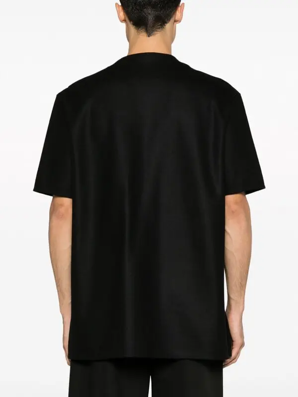 JIL SANDER Zip-detail Wool T-shirt