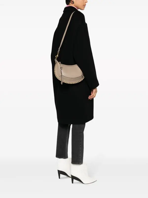 Isabel Marant Étoile Oscan Moon Studded Leather Shoulder Bag