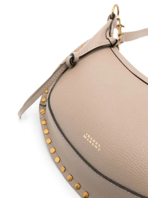 Isabel Marant Étoile Oscan Moon Studded Leather Shoulder Bag