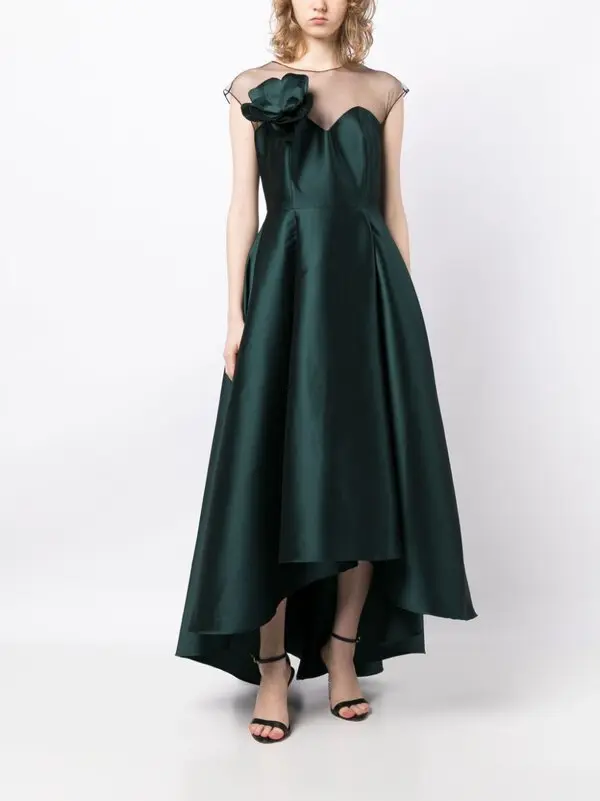 Sachin & Babi Blakely Satin-finish Gown - Green