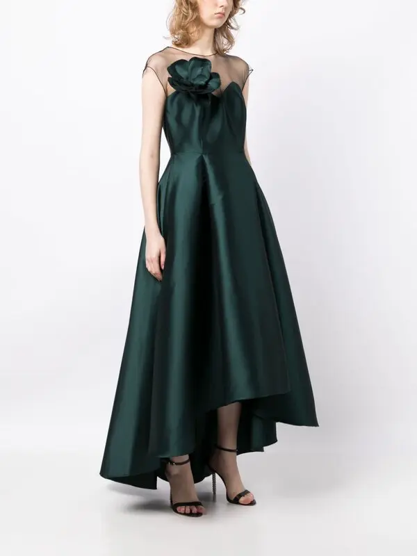 Sachin & Babi Blakely Satin-finish Gown - Green