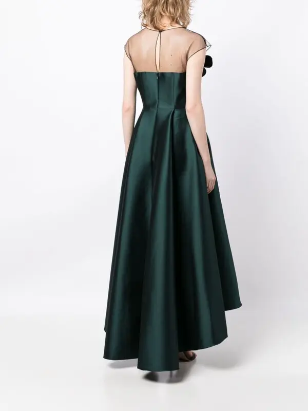 Sachin & Babi Blakely Satin-finish Gown - Green