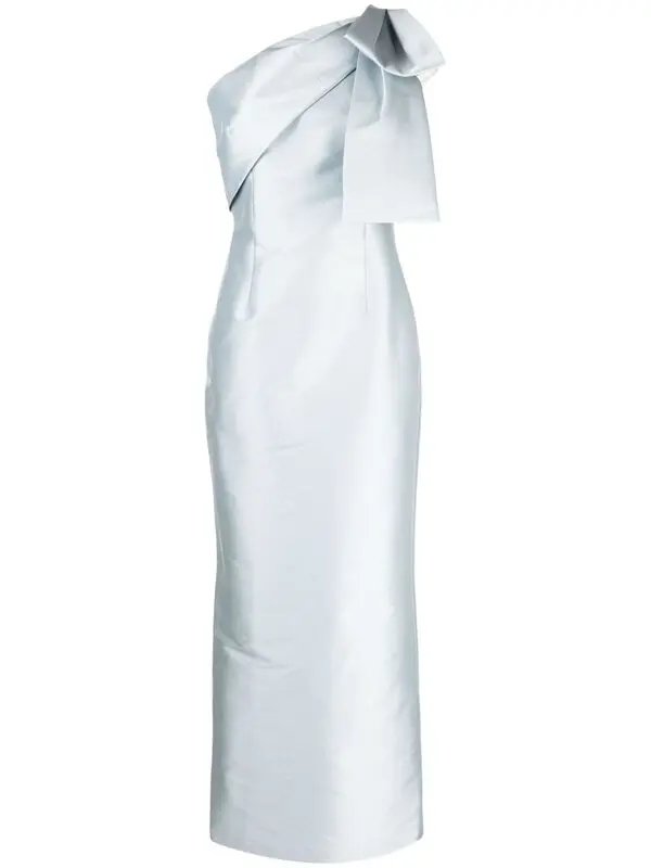 Sachin & Babi Bonnie Satin-finish Gown - Blue
