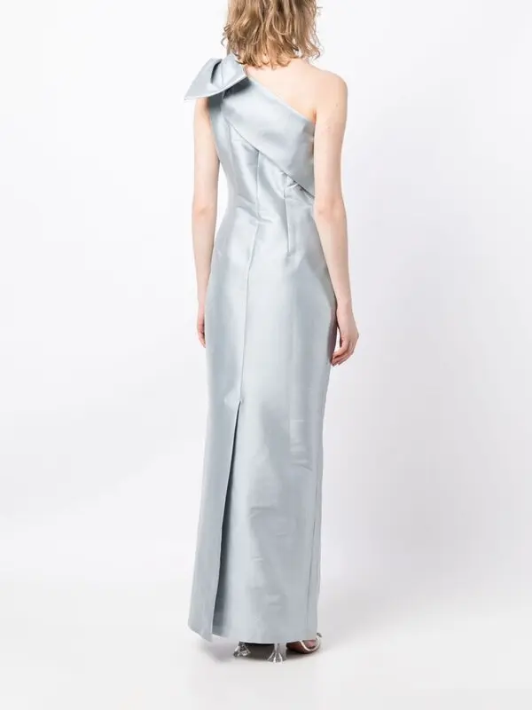 Sachin & Babi Bonnie Satin-finish Gown - Blue
