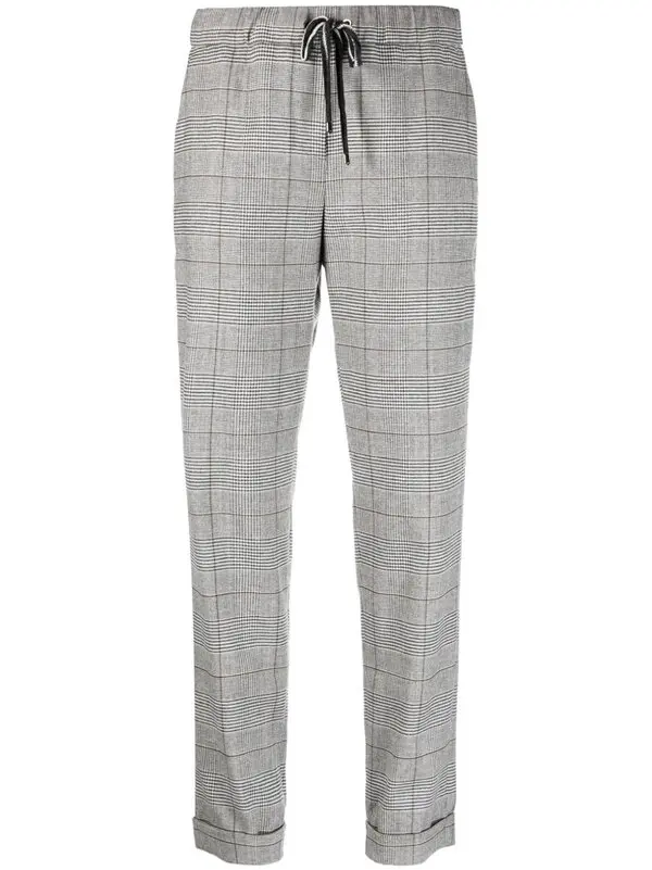 Lorena Antoniazzi Plaid Virgin Wool Trousers