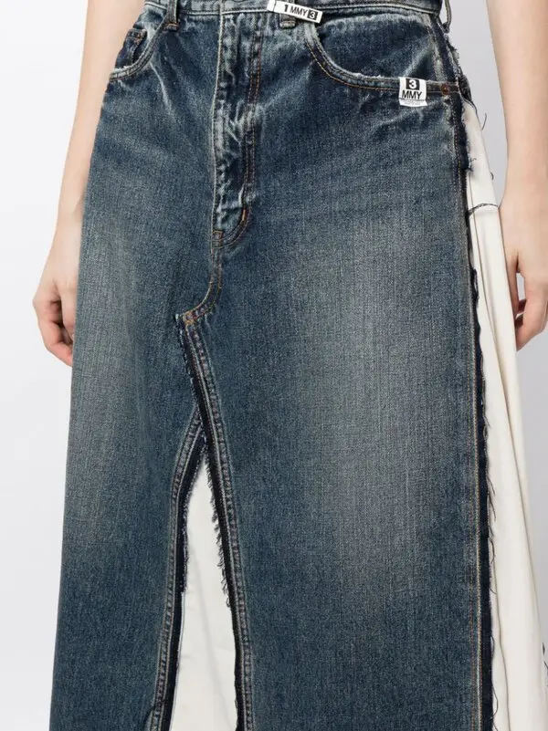 Mihara Yasuhiro Layered Denim Skirt