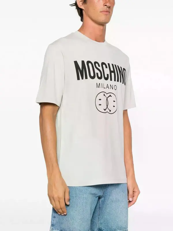 Moschino Logo-print Organic-cotton T-shirt