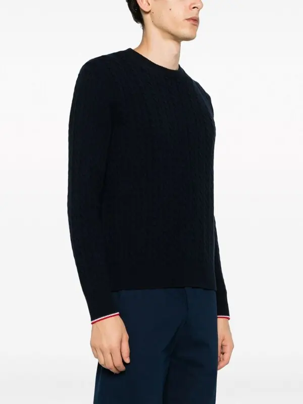Moncler Cable-knit Virgin Wool Blend Jumper