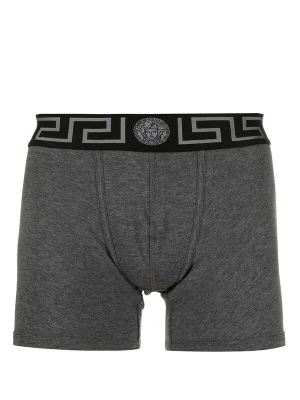 Versace Greca Jersey Boxers - Grey