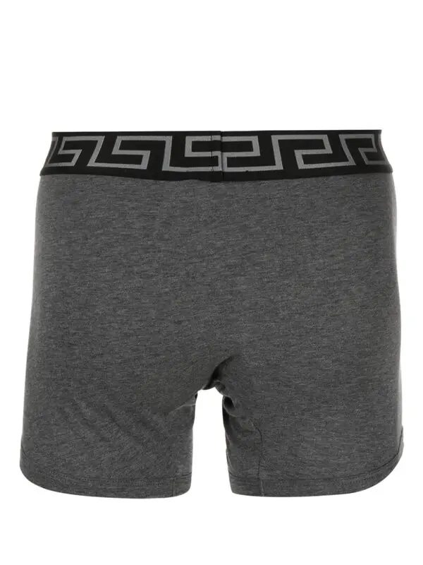 Versace Greca Jersey Boxers - Grey