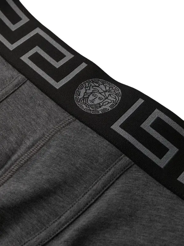 Versace Greca Jersey Boxers - Grey