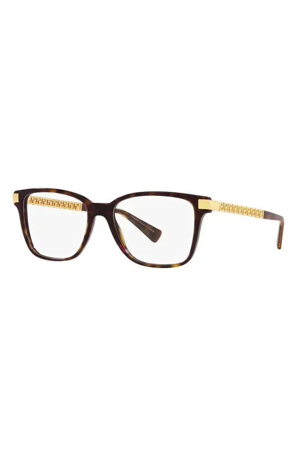 Versace 55mm Pillow Optical Glasses - Havana