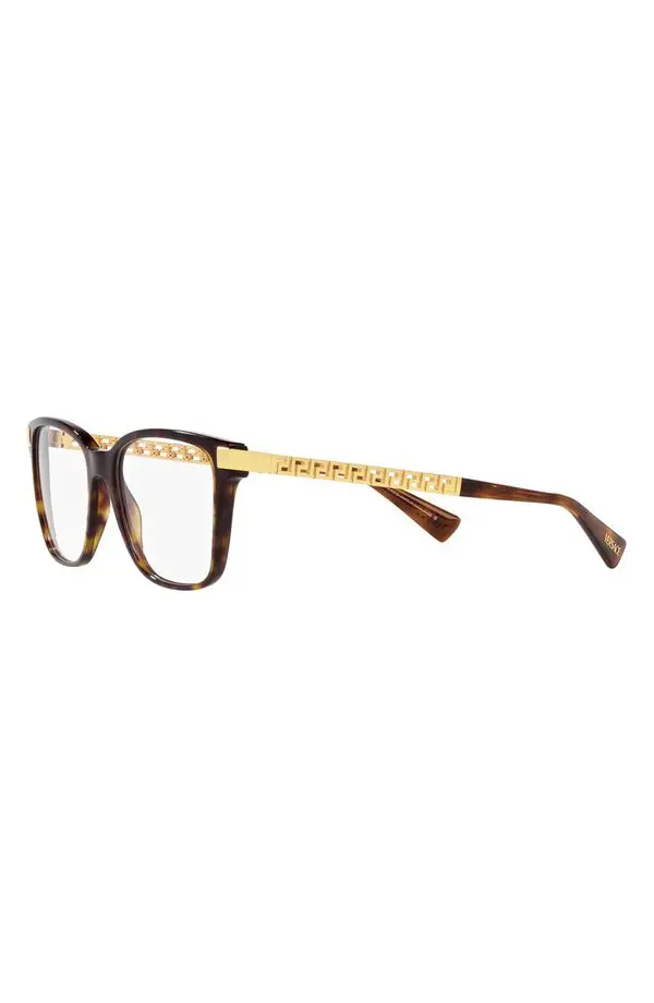 Versace 55mm Pillow Optical Glasses - Havana