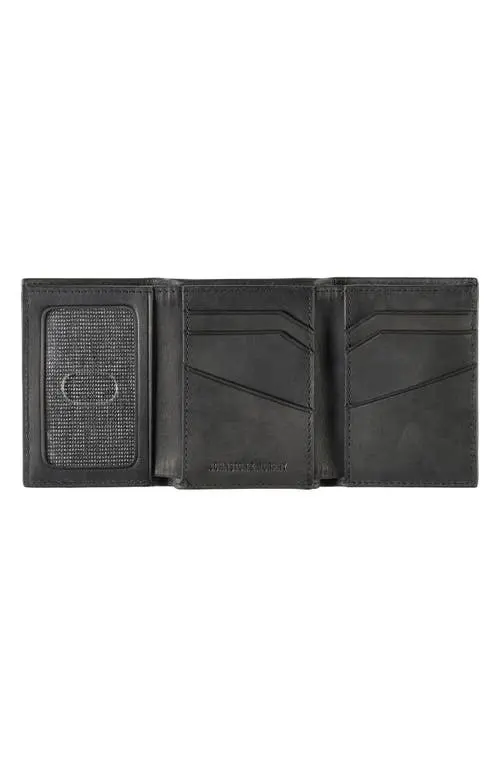 Johnston & Murphy Rhodes Leather Wallet - Black Full Grain