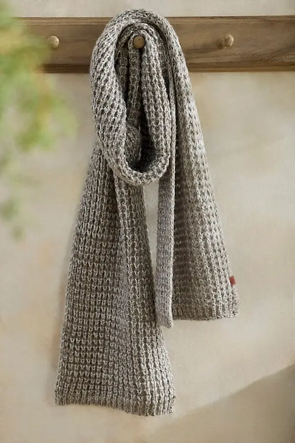 BICKLEY + MITCHELL Fisherman Knit Scarf - Light Grey