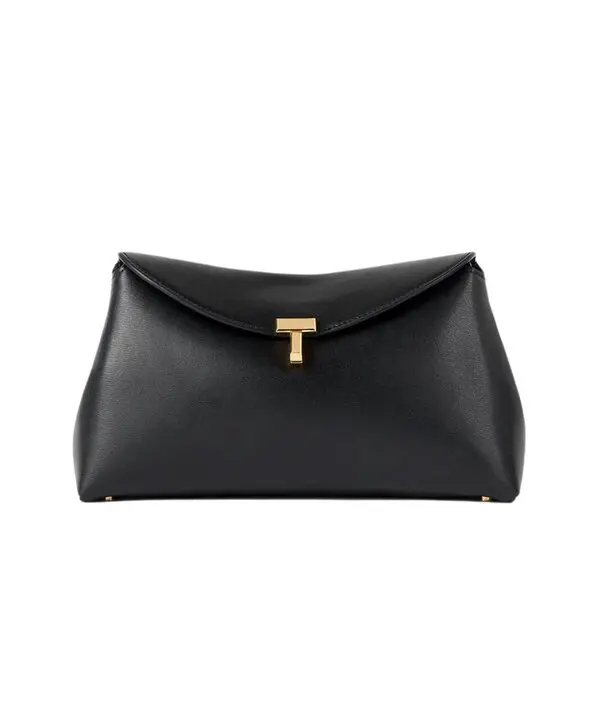 TOTEME T-lock Leather Clutch