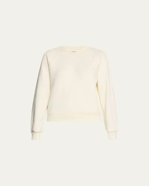 Eterne Terne Shrunken Raglan-sleeve Sweatshirt - Cream