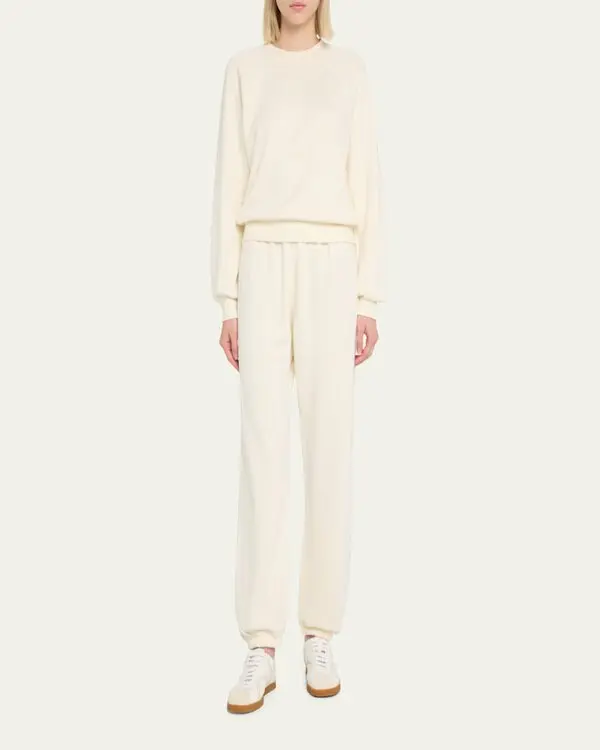Eterne Terne Shrunken Raglan-sleeve Sweatshirt - Cream