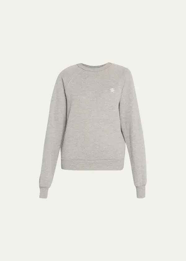 Eterne Terne Shrunken Raglan-sleeve Sweatshirt - Cream