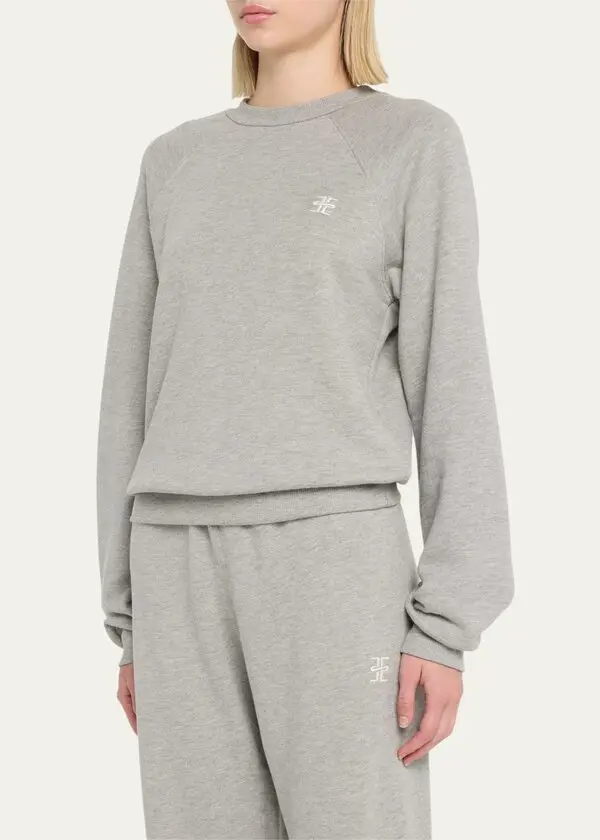 Eterne Terne Shrunken Raglan-sleeve Sweatshirt - Cream