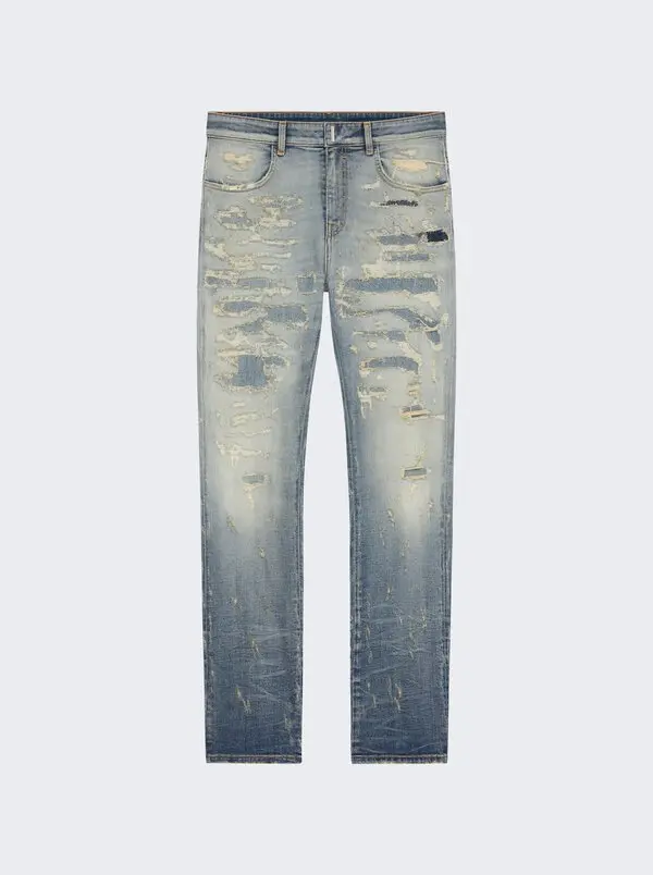 Givenchy Jeans In Rip And Repair Denim