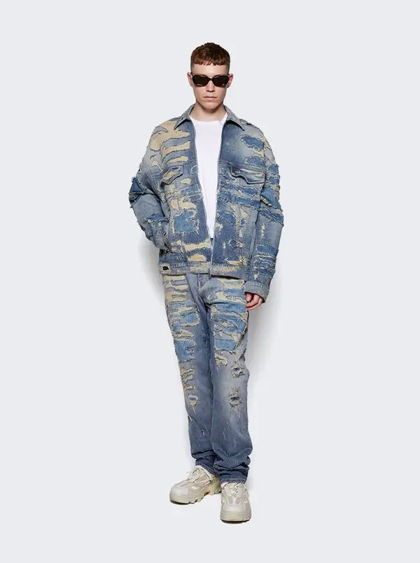 Givenchy Jeans In Rip And Repair Denim